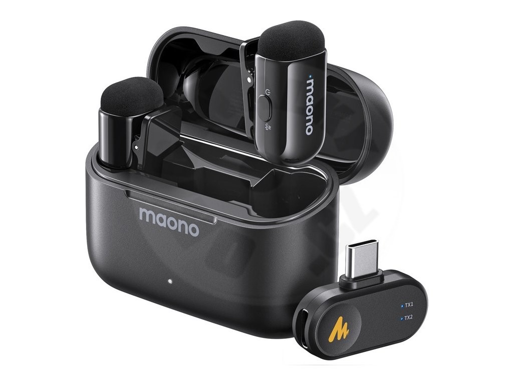 MAONO WM622 PC2 - sada kompaktních bezdrátových mikrofonů s usb-c (iPhone/iPad/Android)