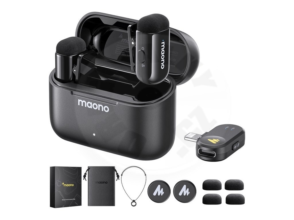 MAONO WM622 PB2 - sada kompaktních bezdrátových mikrofonů s lightning ...