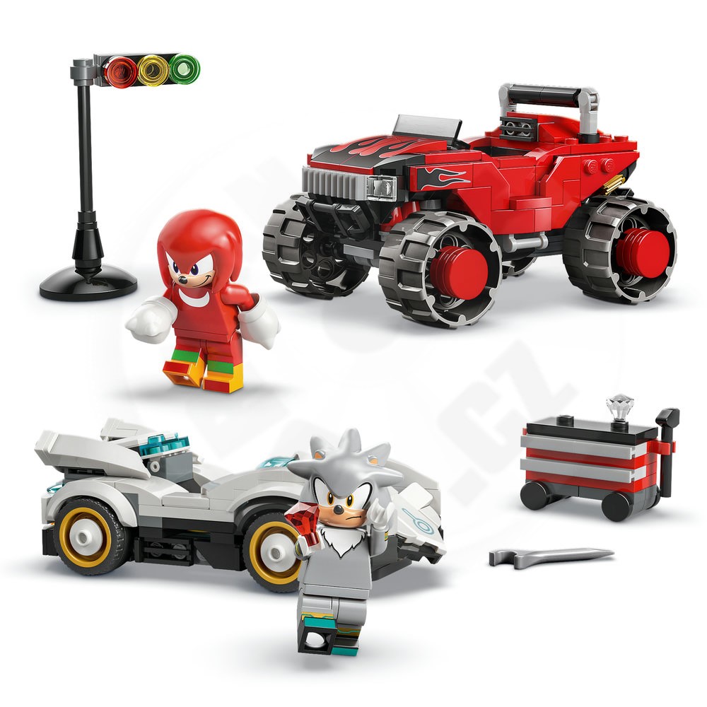 LEGO® Sonic the Hedgehog™ 77118 Silver a jeho auto vs. Knuckles a jeho ...