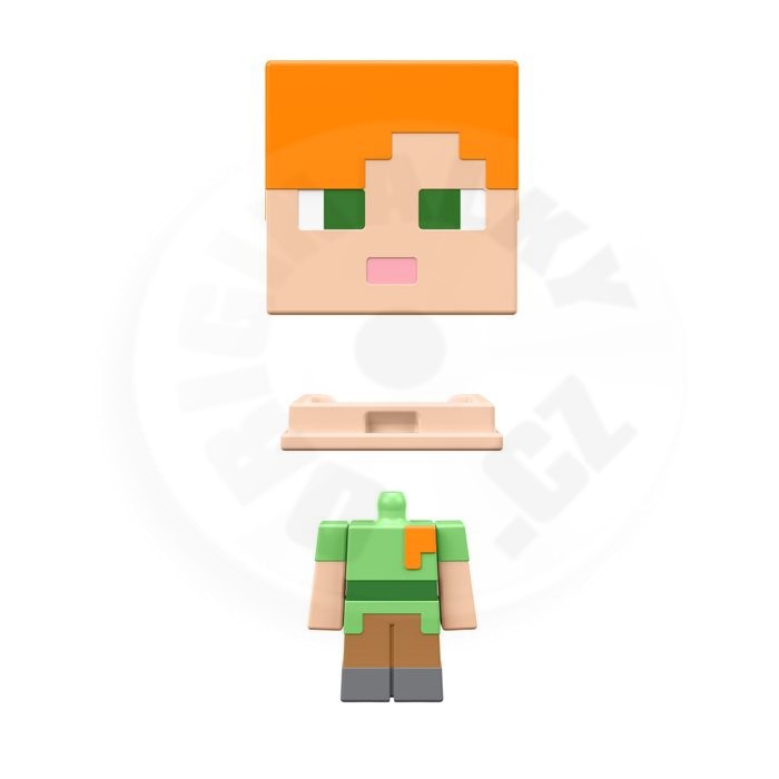 Mattel Minecraft: Mob Head - Alex Mini Figure (HDV75)